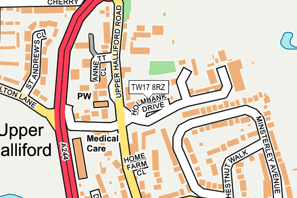 TW17 8RZ maps, stats, and open data