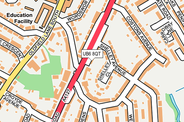 UB6 8QT maps, stats, and open data