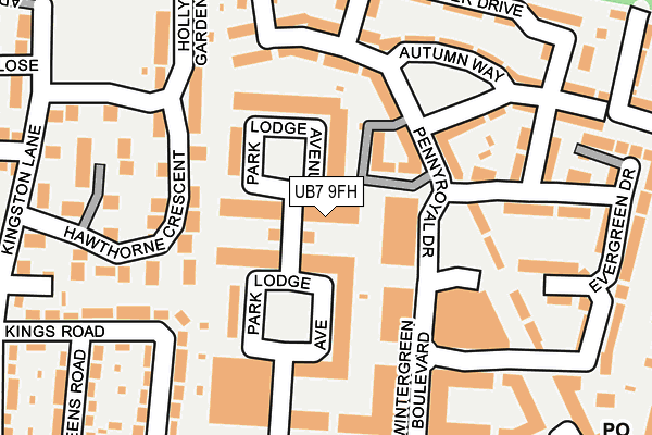 UB7 9FH maps, stats, and open data