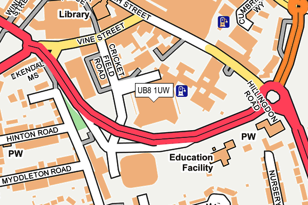 UB8 1UW maps, stats, and open data
