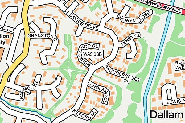 WA5 9SB maps, stats, and open data