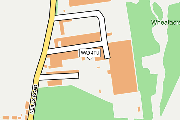 WA9 4TU maps, stats, and open data