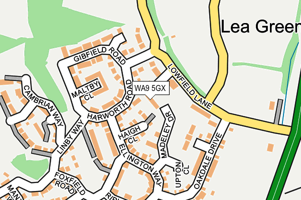 WA9 5GX maps, stats, and open data