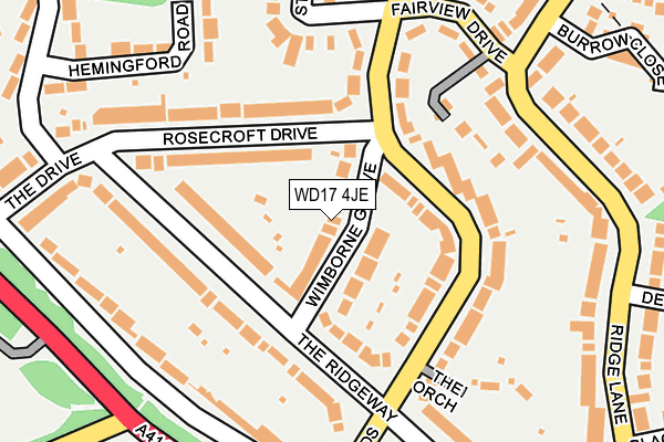WD17 4JE maps, stats, and open data