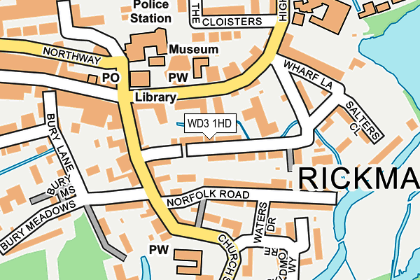 WD3 1HD maps, stats, and open data