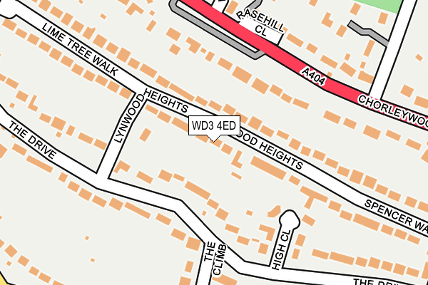 WD3 4ED maps, stats, and open data