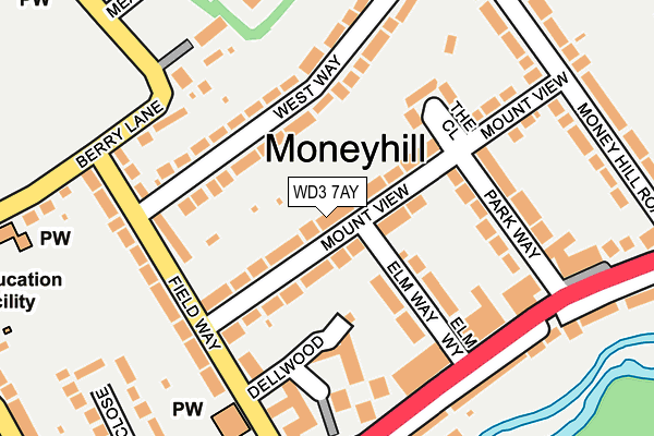 WD3 7AY maps, stats, and open data