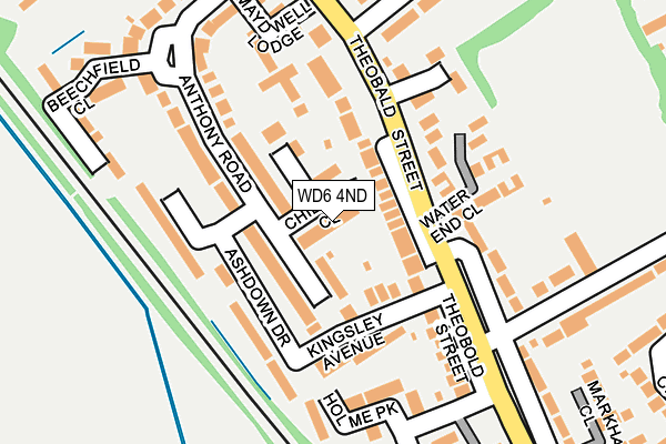 WD6 4ND maps, stats, and open data