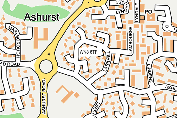 WN8 6TF maps, stats, and open data