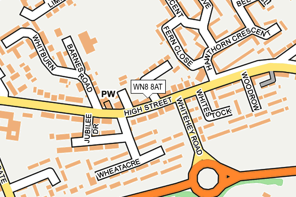 WN8 8AT maps, stats, and open data