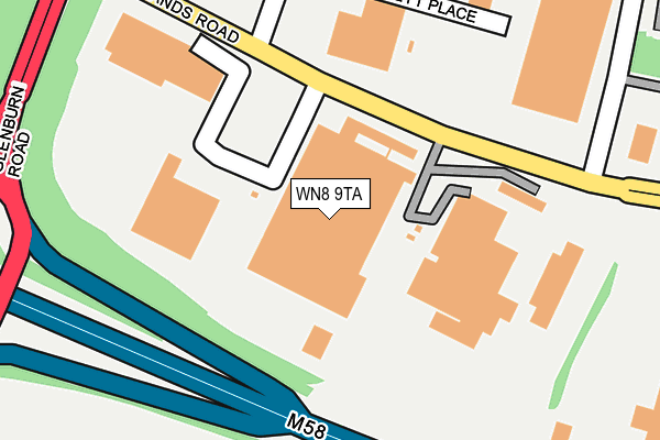 WN8 9TA maps, stats, and open data
