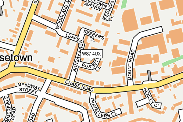 WS7 4UX maps, stats, and open data