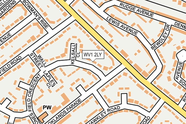 WV1 2LY maps, stats, and open data
