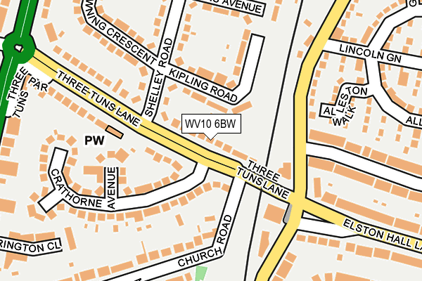WV10 6BW maps, stats, and open data