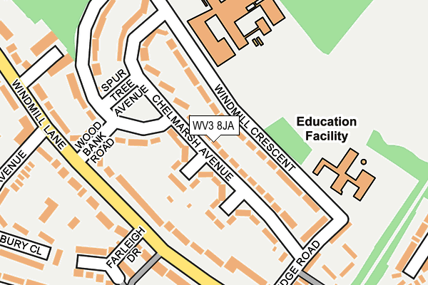 WV3 8JA maps, stats, and open data