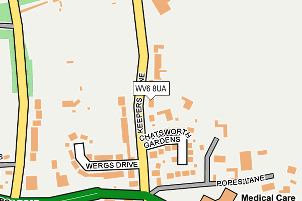 WV6 8UA maps, stats, and open data