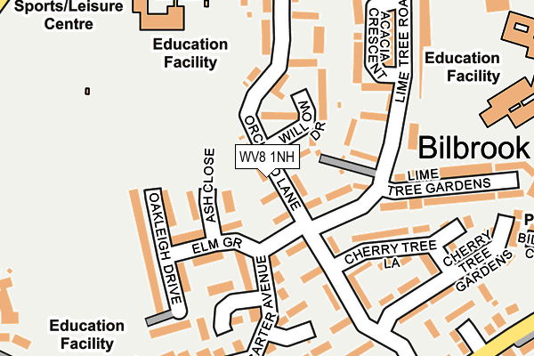 WV8 1NH maps, stats, and open data