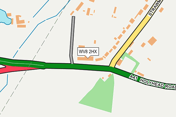 WV8 2HX maps, stats, and open data