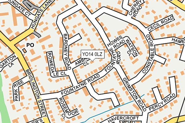 YO14 0LZ maps, stats, and open data