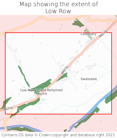 Where is Low Row? Low Row on a map