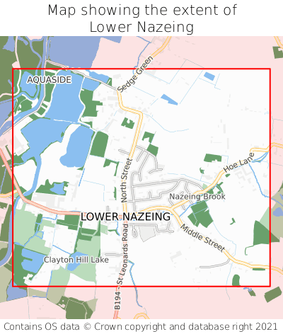 Where is Lower Nazeing? Lower Nazeing on a map