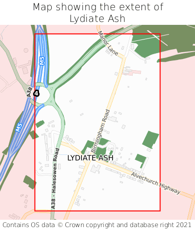 Where is Lydiate Ash? Lydiate Ash on a map