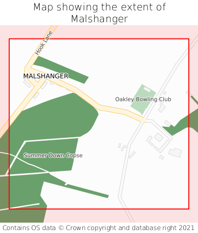 Where is Malshanger? Malshanger on a map