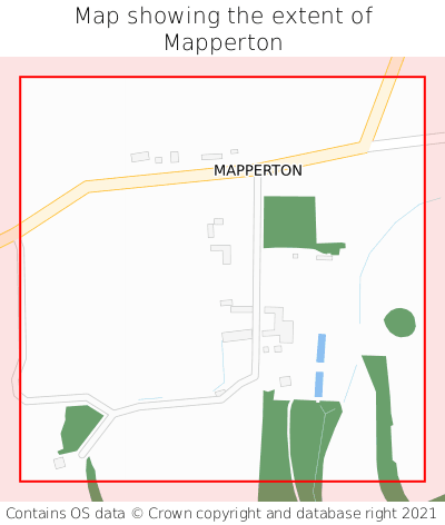 Where is Mapperton? Mapperton on a map