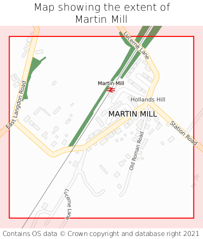 Where is Martin Mill? Martin Mill on a map