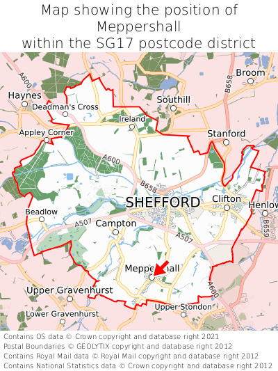 Where is Meppershall? Meppershall on a map