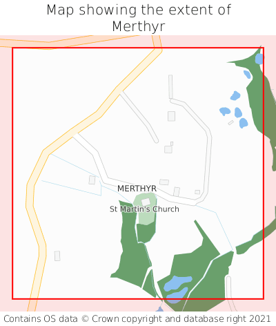 Where is Merthyr? Merthyr on a map