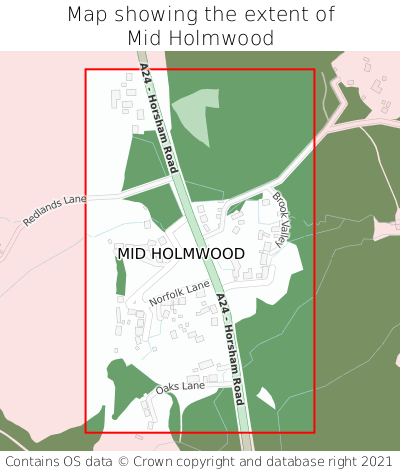 Where is Mid Holmwood? Mid Holmwood on a map