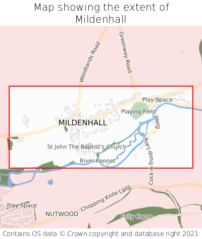 Where is Mildenhall? Mildenhall on a map