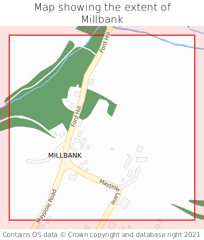 Where is Millbank? Millbank on a map