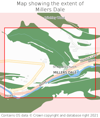 Where is Millers Dale? Millers Dale on a map