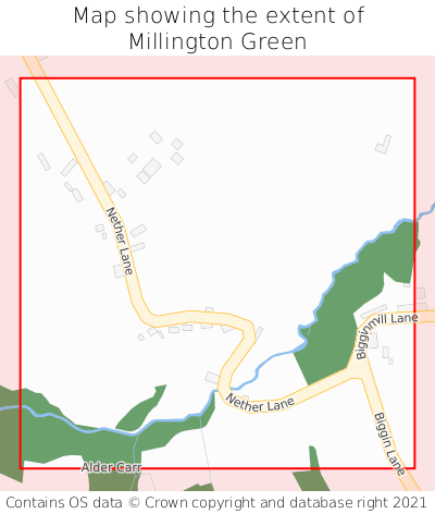 Where is Millington Green? Millington Green on a map