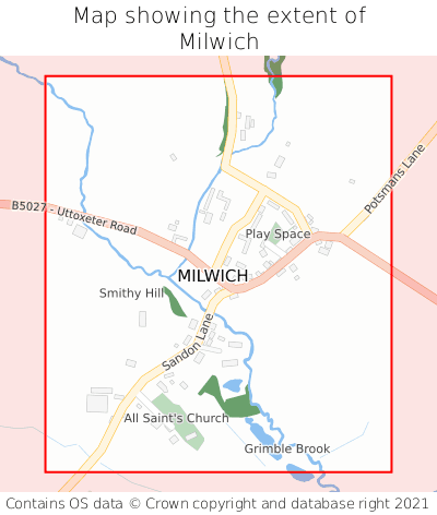 Where is Milwich? Milwich on a map