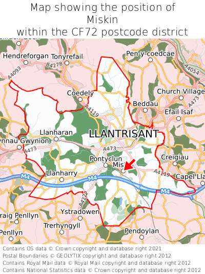 Where is Miskin? Miskin on a map