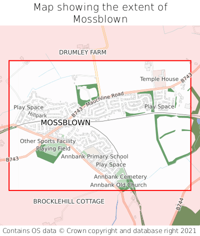 Where is Mossblown? Mossblown on a map