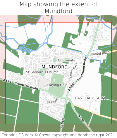 Where is Mundford? Mundford on a map