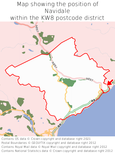 Where is Navidale? Navidale on a map