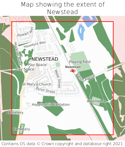 Where is Newstead? Newstead on a map