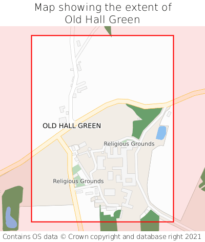 Where is Old Hall Green? Old Hall Green on a map