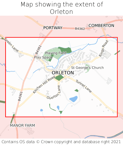 Where is Orleton? Orleton on a map
