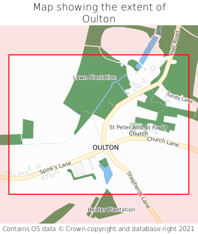 Where is Oulton? Oulton on a map