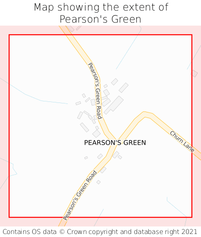 Where is Pearson's Green? Pearson's Green on a map