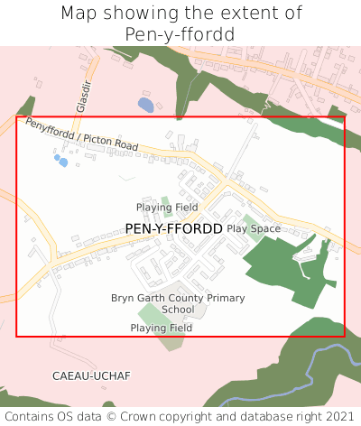 Where is Pen-y-ffordd? Pen-y-ffordd on a map