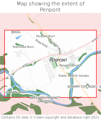 Where is Penpont? Penpont on a map