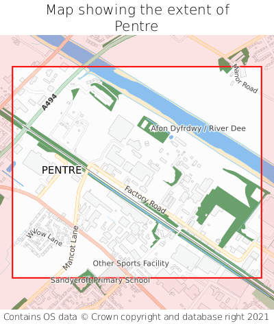 Where is Pentre? Pentre on a map