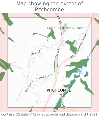 Where is Pitchcombe? Pitchcombe on a map